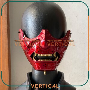 Cosplay Ghost of Tsushima Mask Jinsakai Oni Japan Samurai Costume ...