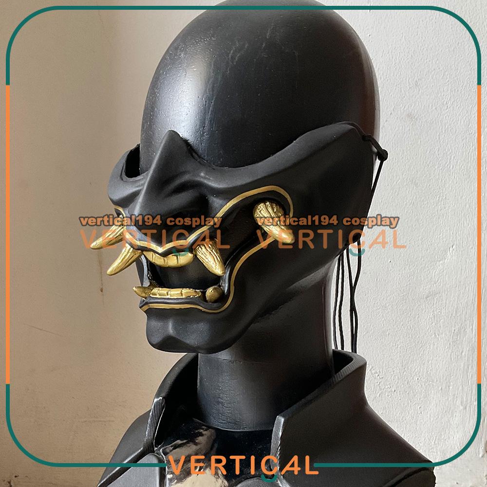 Oni Mask Menpo Hannya Ghost Japan Cosplay Monster Half Mask Tech Wear ...