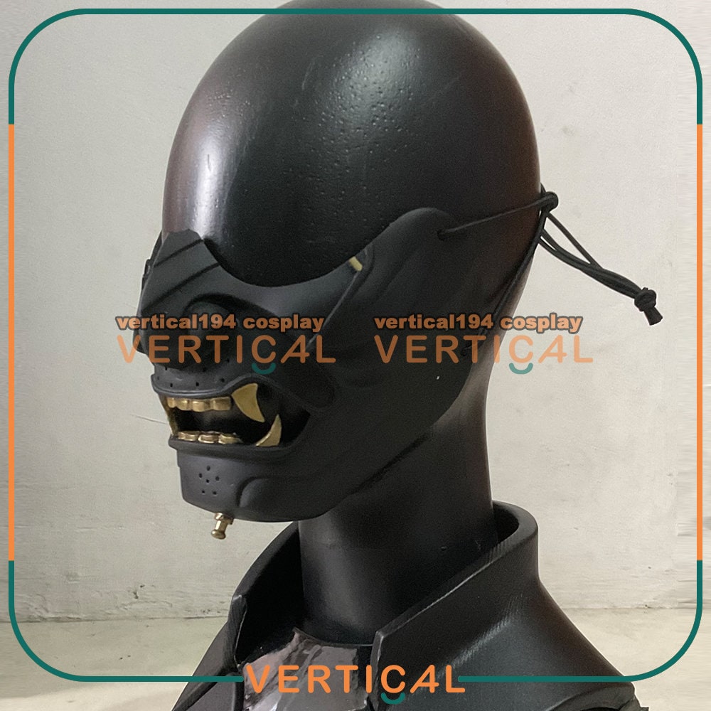 Cosplay Ghost of Tsushima Mask Jinsakai Oni Japan Samurai Costume ...