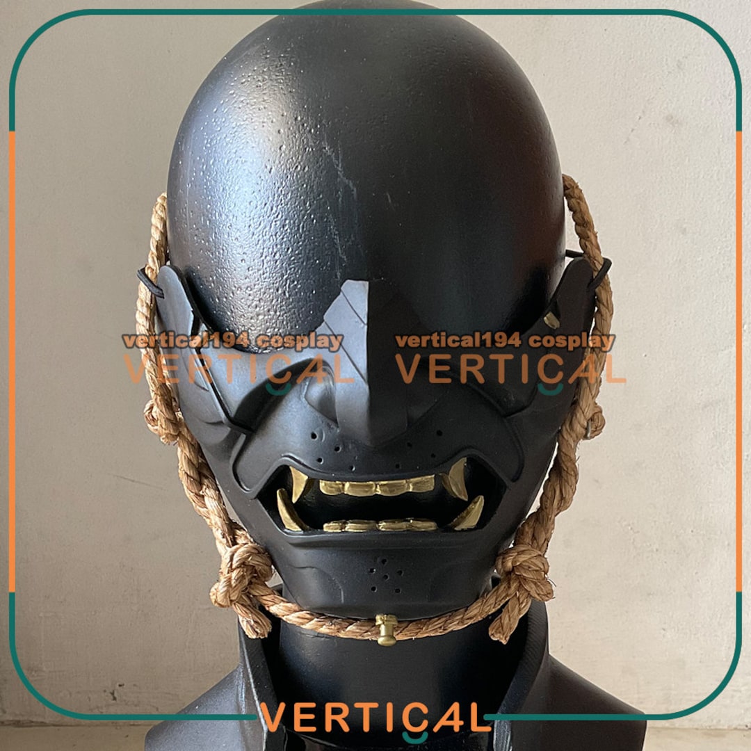 Cosplay Ghost of Tsushima Mask Jinsakai Oni Japan Samurai Costume ...