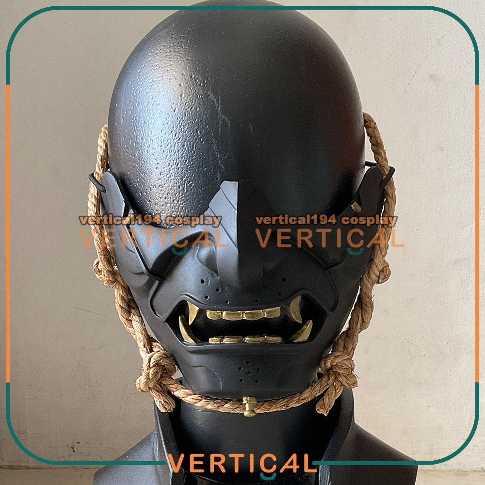 Cosplay Ghost of Tsushima Mask Jinsakai Oni Japan Samurai Costume ...