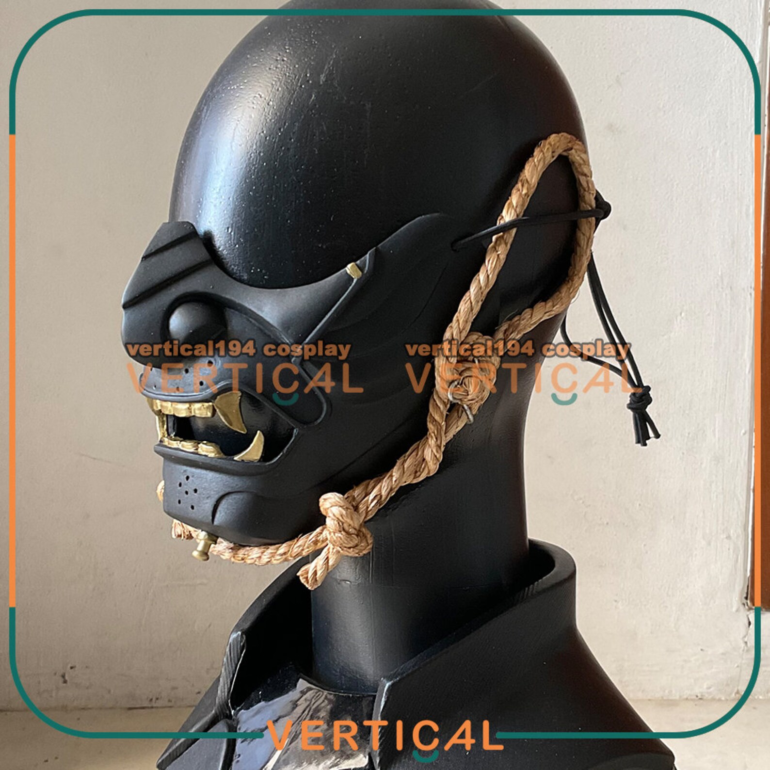 Cosplay Ghost of Tsushima Mask Jinsakai Oni Japan Samurai Costume ...