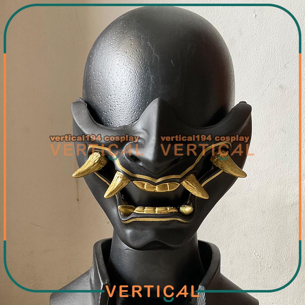 Oni Mask Menpo Hannya Ghost Japan Cosplay Monster Half Mask Tech Wear ...