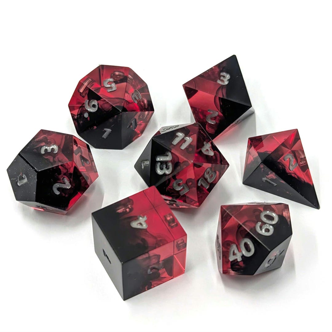 Cursed Ruby Handmade Made in Italy Sharp Edges Resin Dice - Etsy