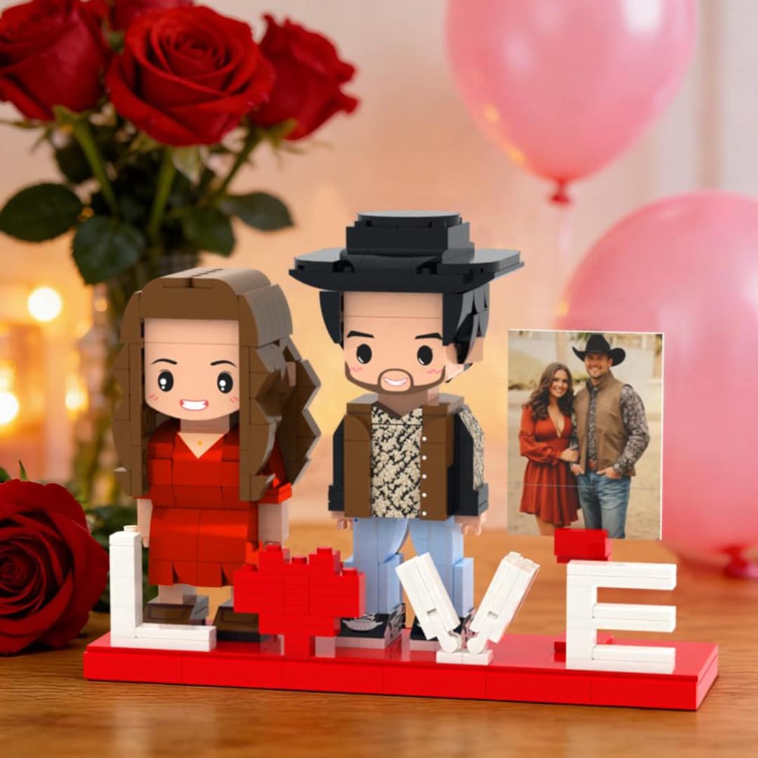 Custom Full-body Brick Figure for Two People. Perfect Anniversary or ...