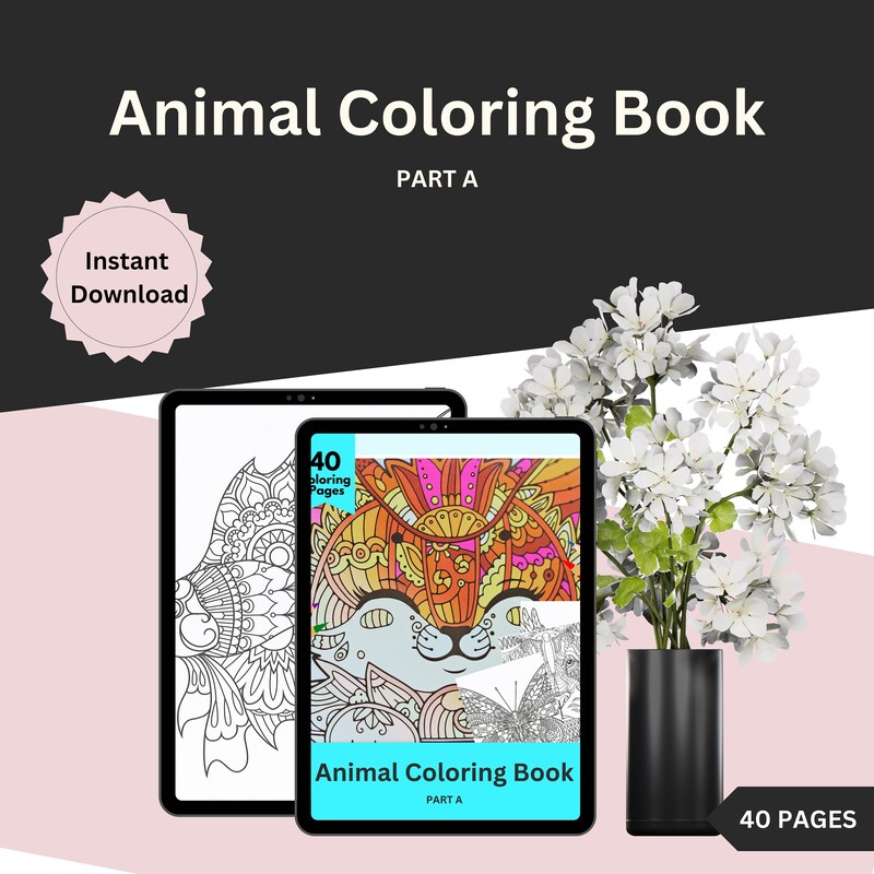 Kids Coloring Book - Etsy