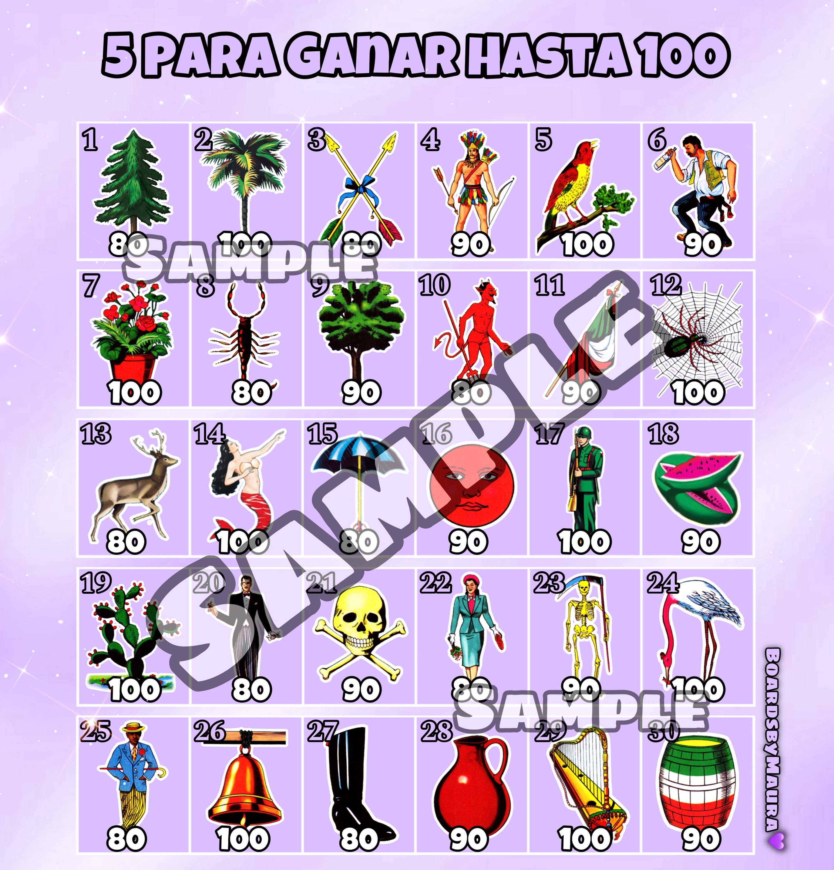 Loteria Boards 5dlls-bundle - Etsy