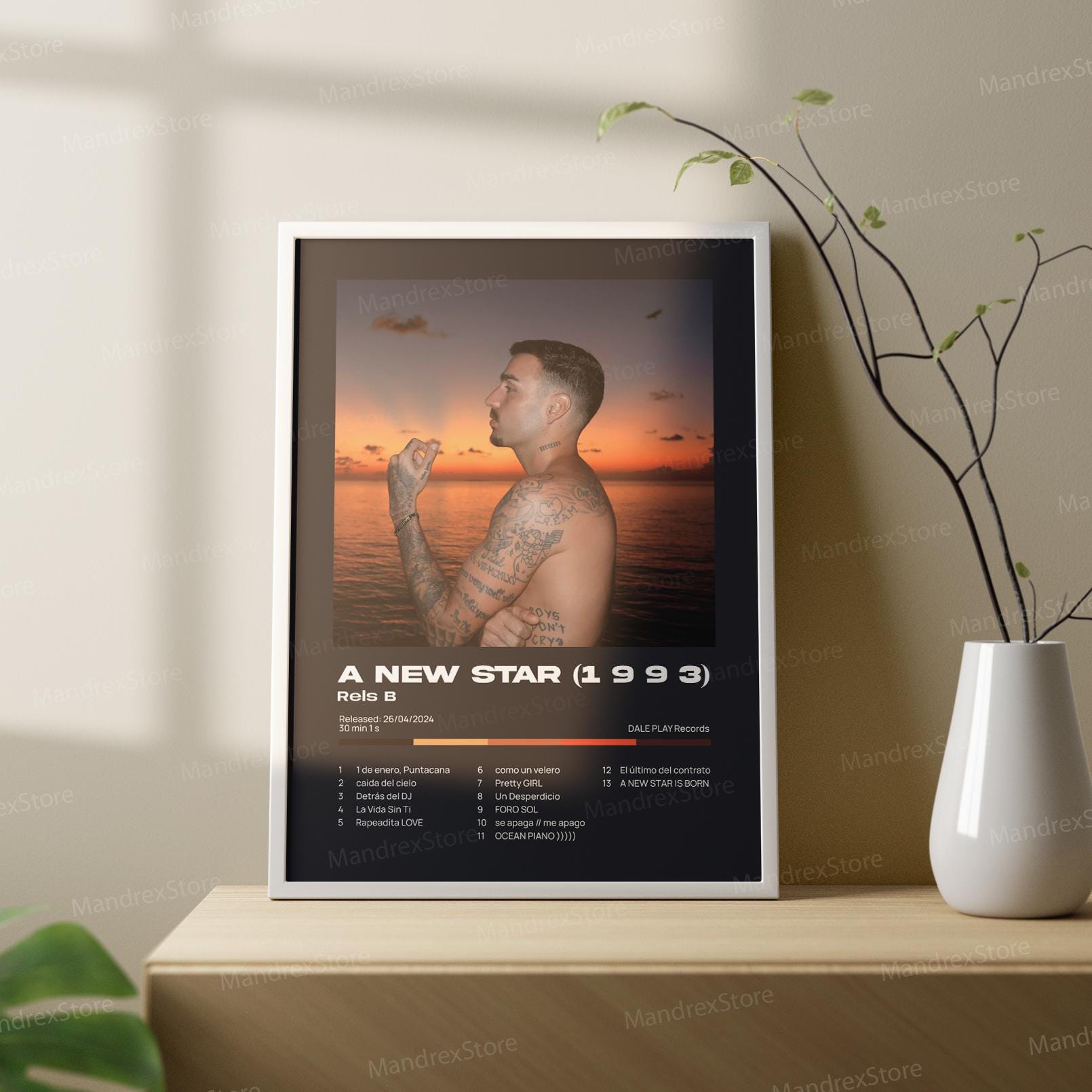 RELS B A New Star 1993, 4 Album Covers, Digital Printable, Poster, Home ...