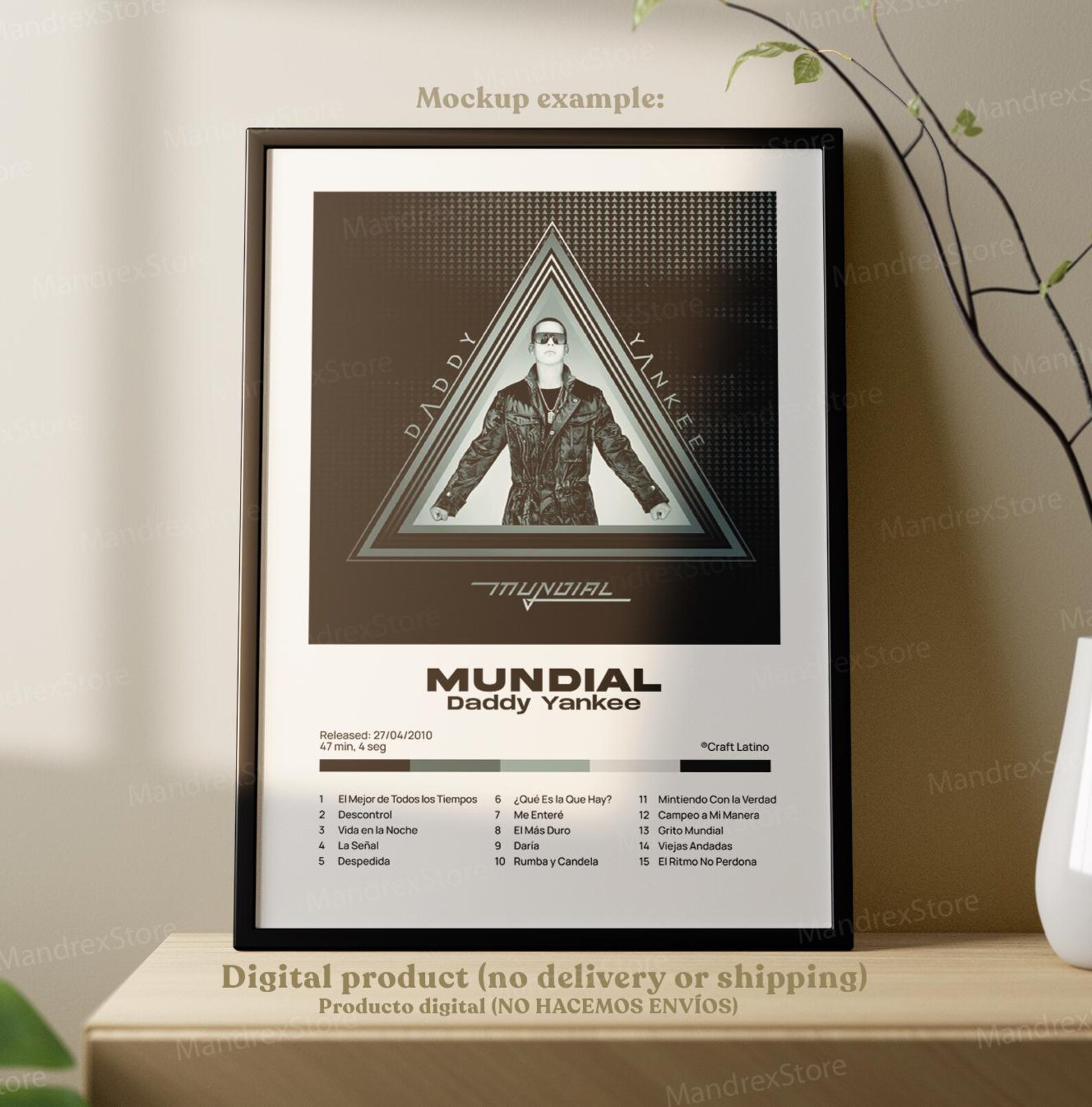 DADDY YANKEE Poster Pack 5 Printable Album Covers, Reggaeton Wall Art ...