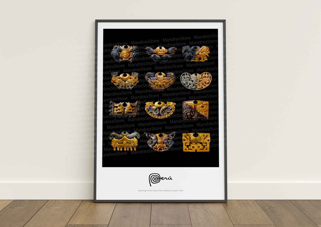 Ancestral Gold Nose Rings Mochica Art, Lady of Cao, Millennial Gold and ...