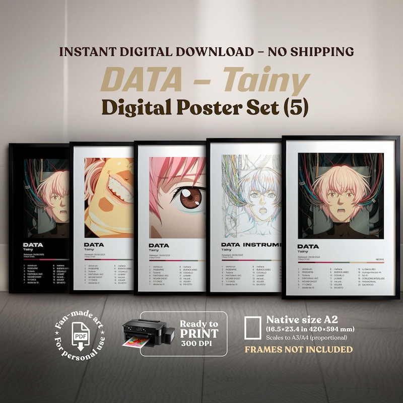 Anime Album Cover - Etsy