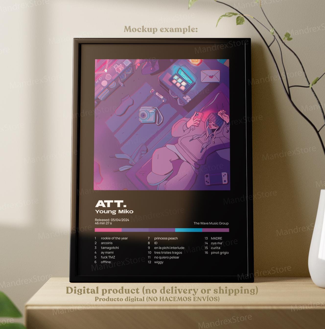 ATT Young Miko Poster Pack (3x1) Album Digital Prints | Trap Latino ...