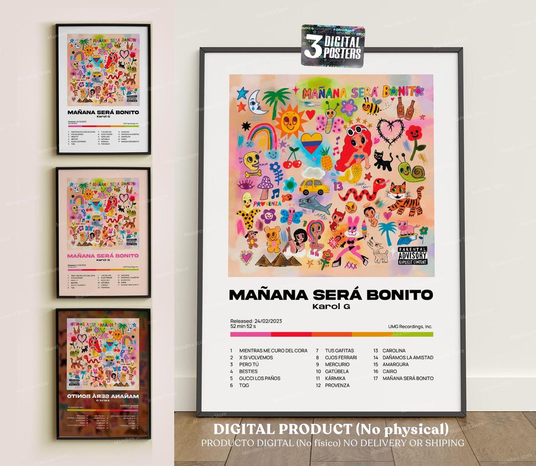 TOMORROW WILL BE BEAUTIFUL (3x1) Karol G - Digital Album Covers | A2 ...