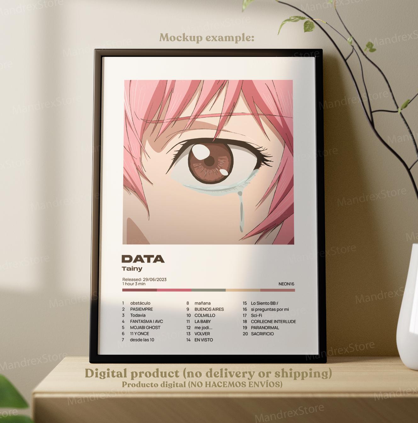 Tainy – DATA (5x1) Poster Pack | Printable Album Cover Set | Futuristic ...
