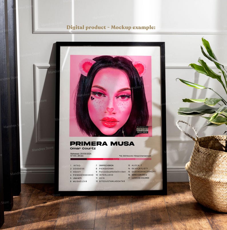 FIRST MUSE - Omar Courtz, 4x1 Digital Album Covers, Digital Printable ...