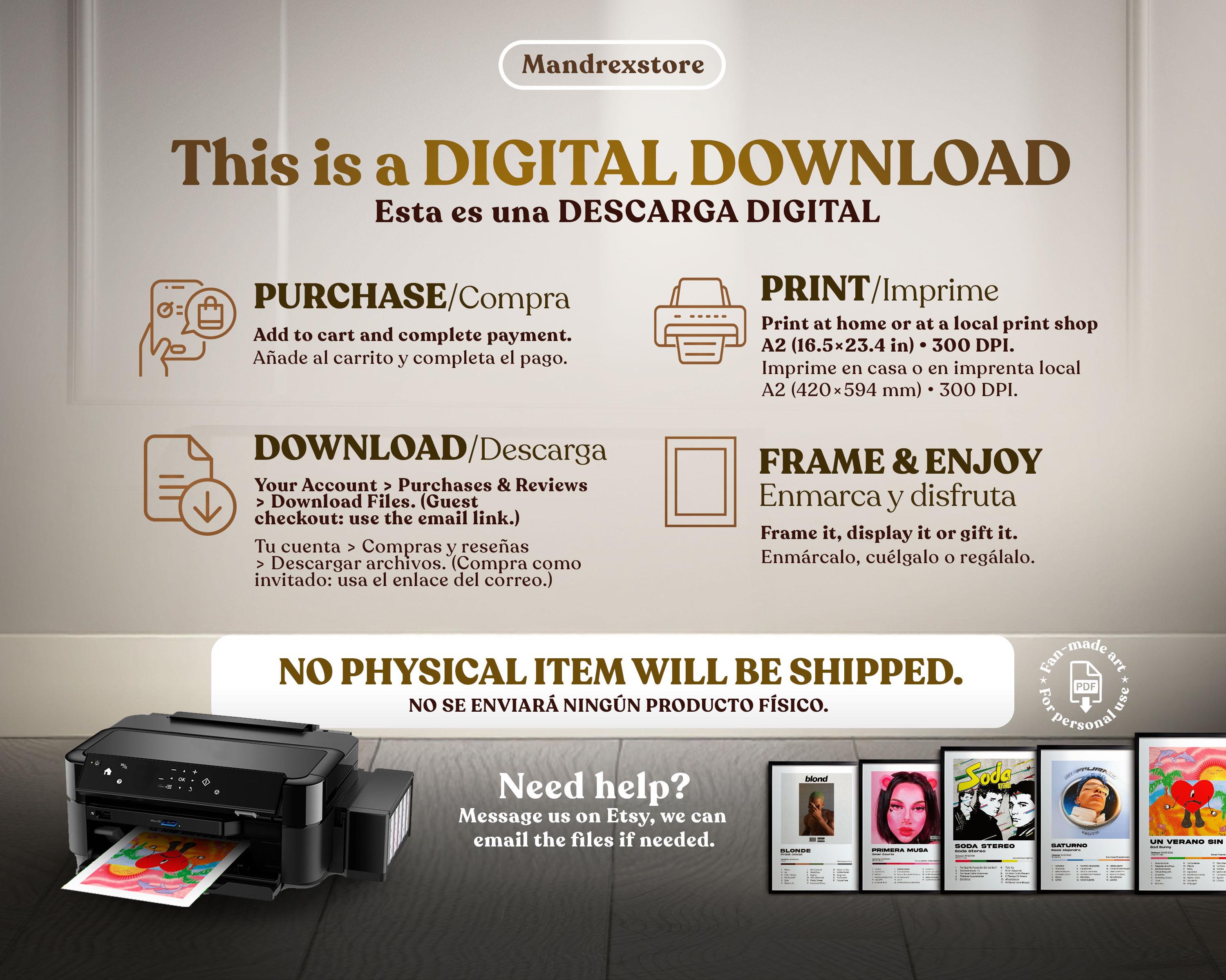 DANNY OCEAN Poster Pack (3x1) – Printable Album Covers Pack for ...