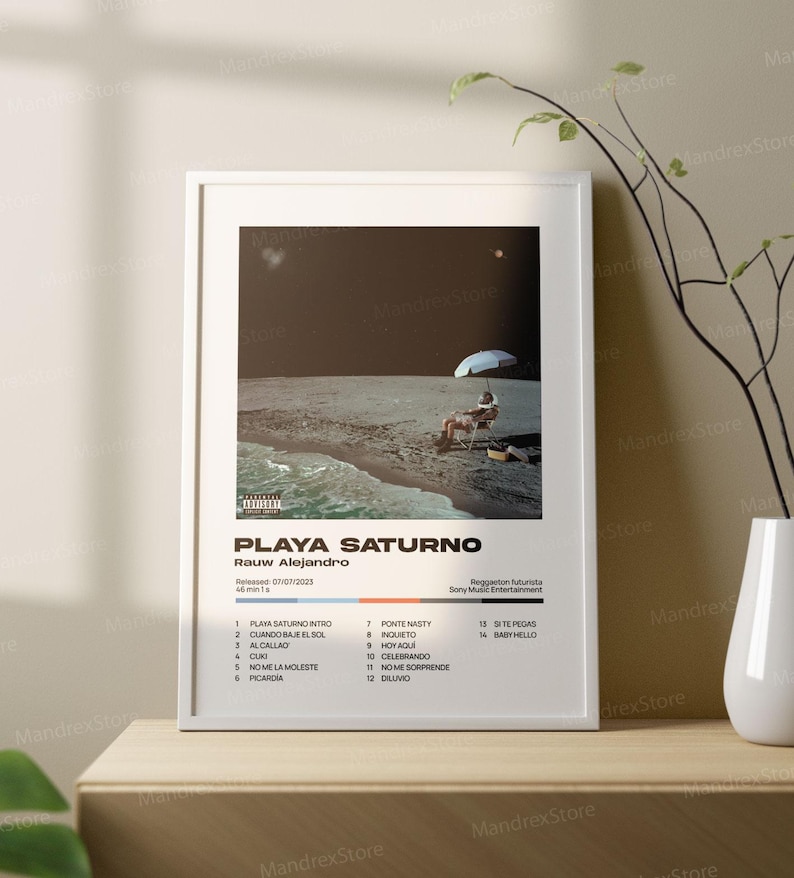 Playa Saturno - Rauw Alejandro. 3 Digital Album Covers, Digital ...