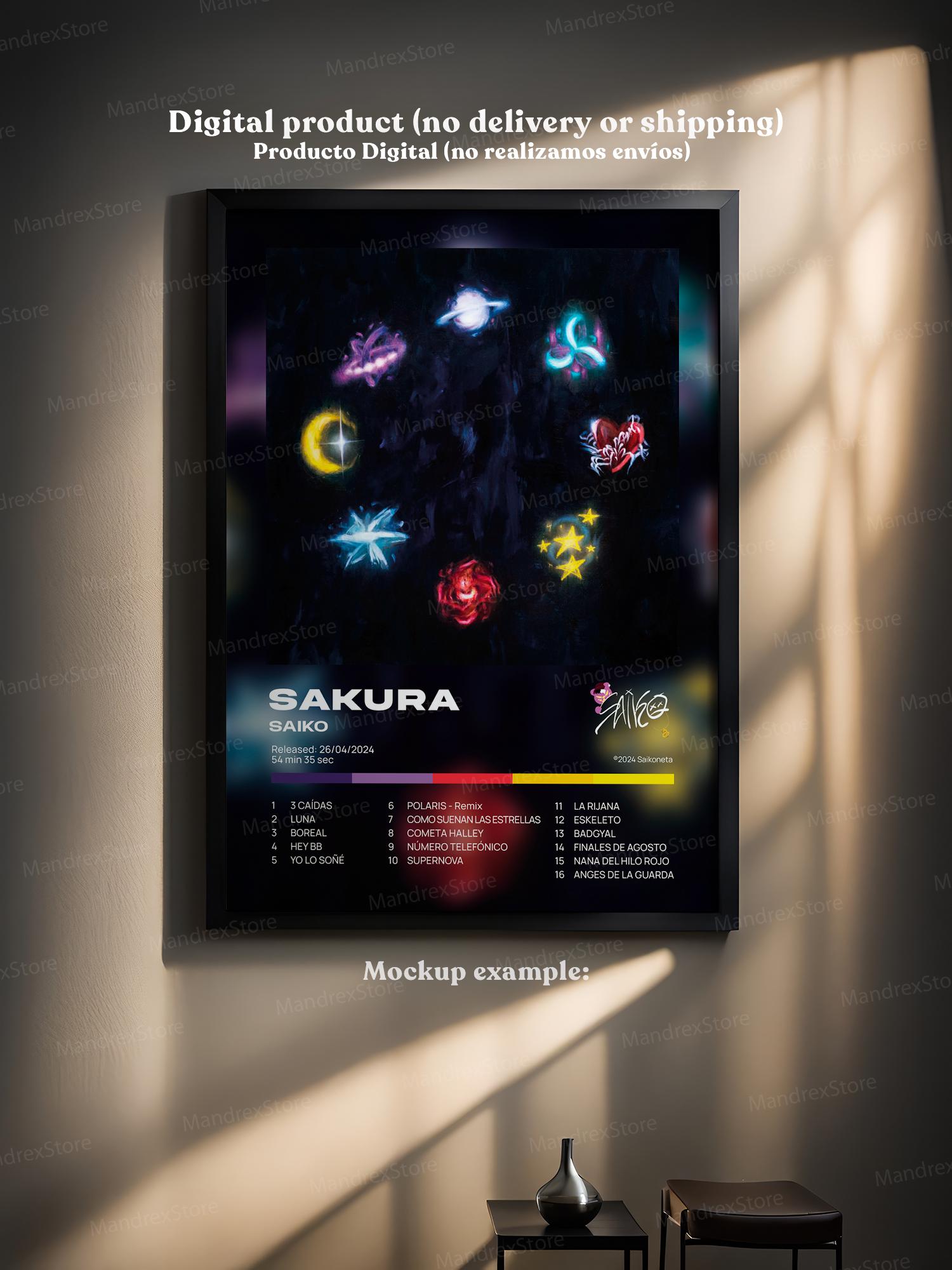 SAKURA -SAIKO, (3x1) portadas digitales del álbum, Imprimible digital ...