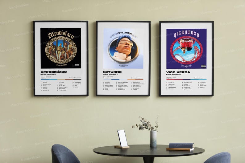 RAUW ALEJANDRO. 3 Album Covers, Digital Printable, Poster, Home Decor ...