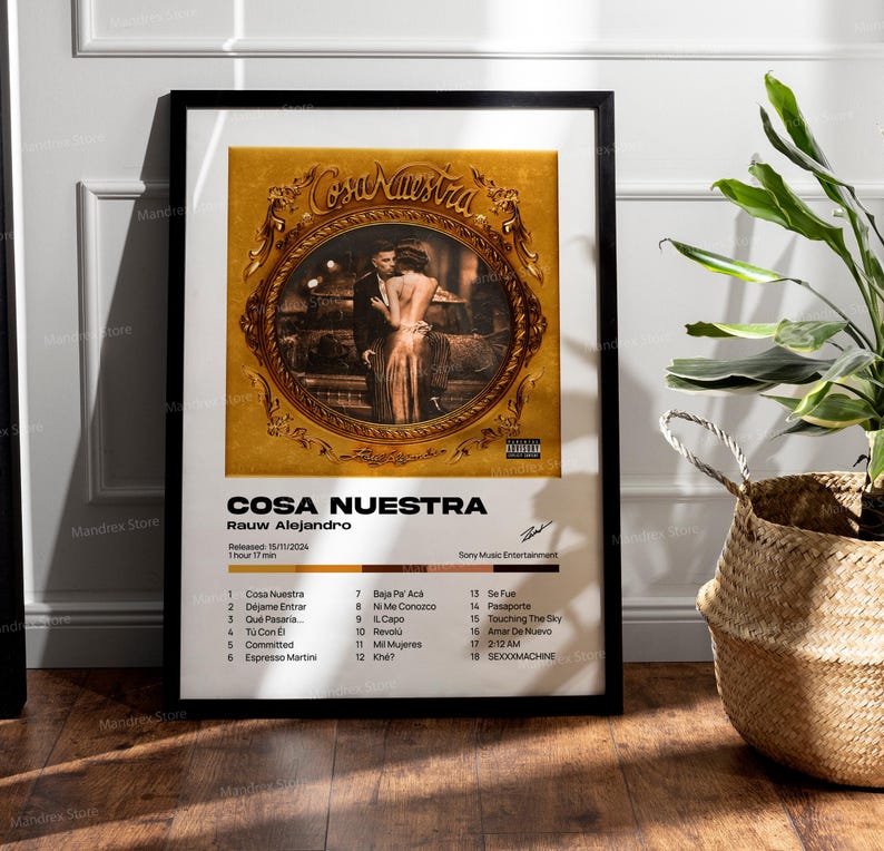 COSA NUESTRA Rauw Alejandro. 4 portadas digitales del álbum, Imprimible ...