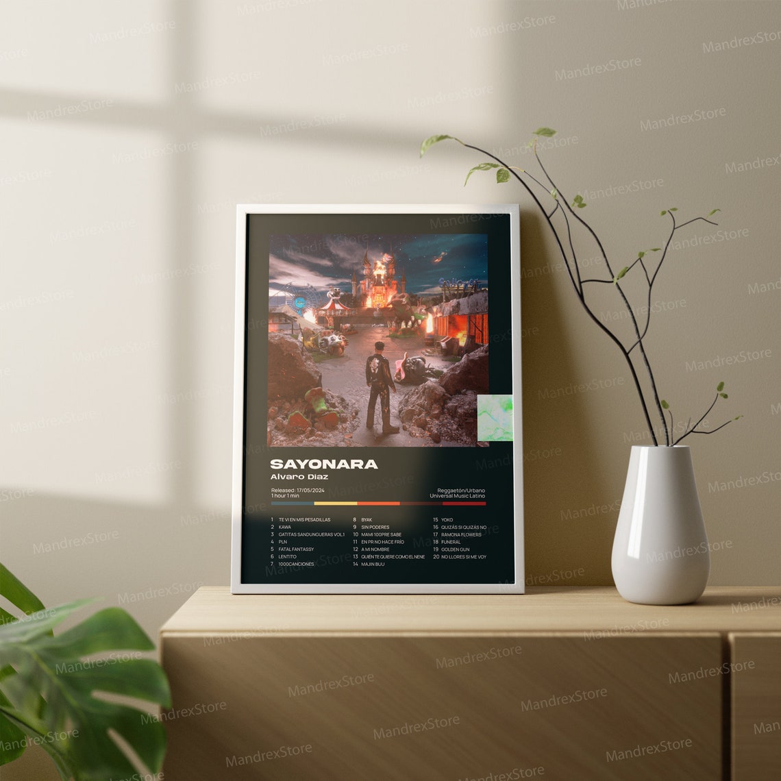 SAYONARA Alvaro Diaz, 4 Album Covers, Digital Printable, Poster, Home ...