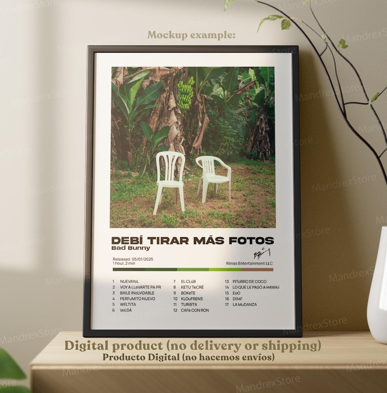 Bad Bunny – Printable Poster From “debí Tirar Más Fotos” Album (3x1 ...