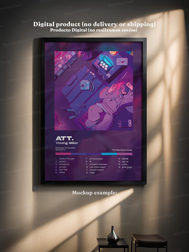 ATT Young Miko Poster Pack (3x1) Album Digital Prints | Trap Latino ...