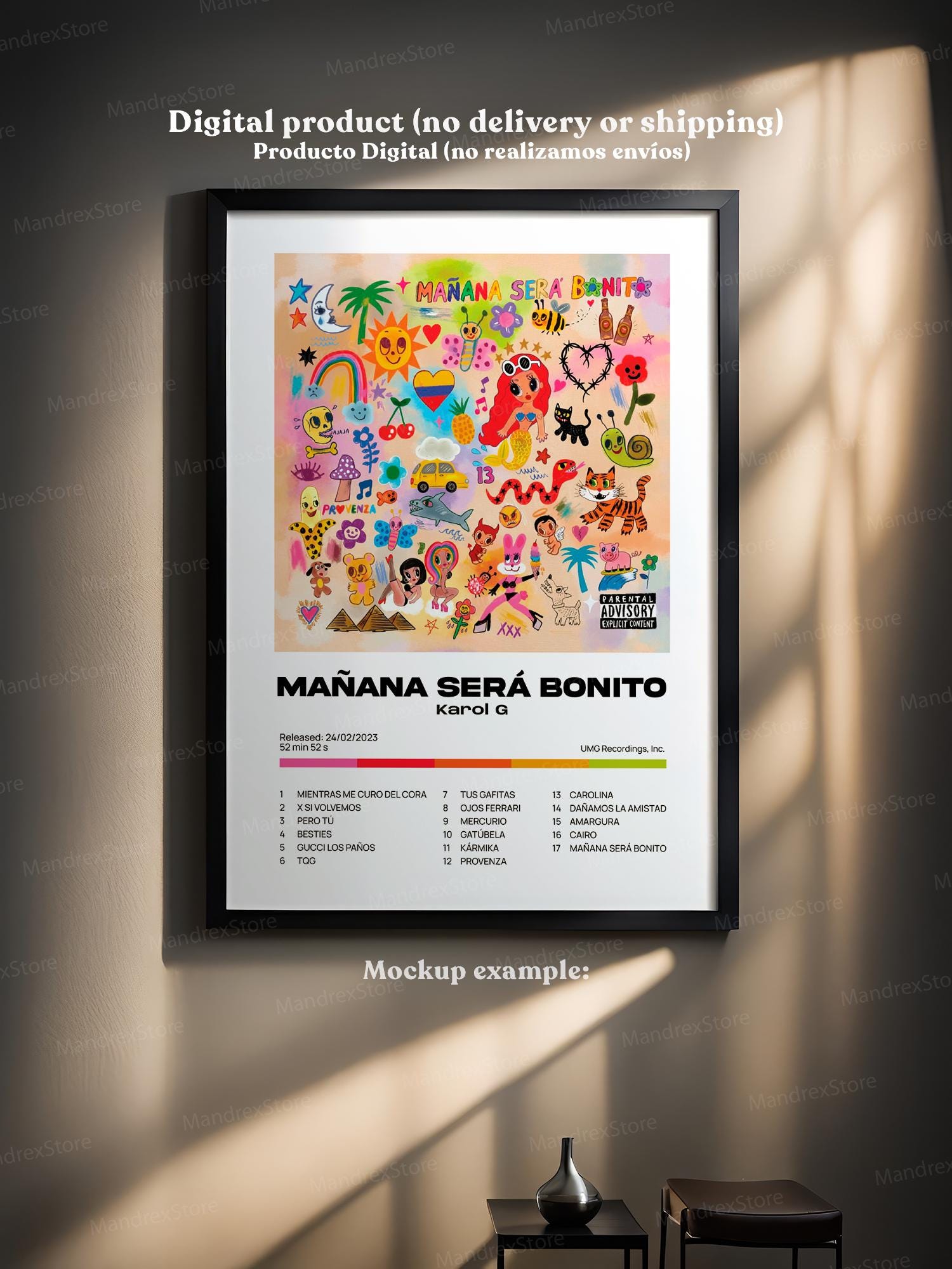 MAÑANA SERA BONITO (3x1) Karol G - Portadas Digitales Álbum | Póster ...