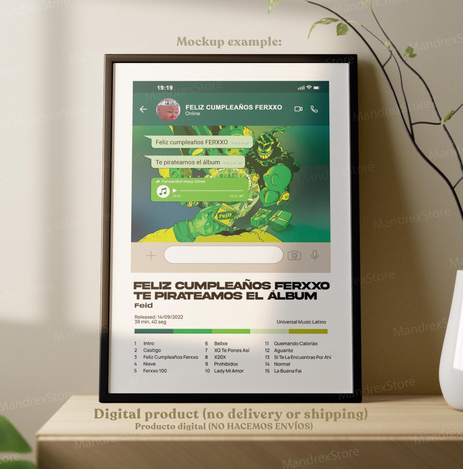 FEID, 5 Digital Album Covers, A2 Digital Printable Poster, Home Decor ...
