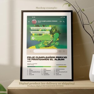 FEID, 5 Digital Album Covers, A2 Digital Printable Poster, Home Decor ...