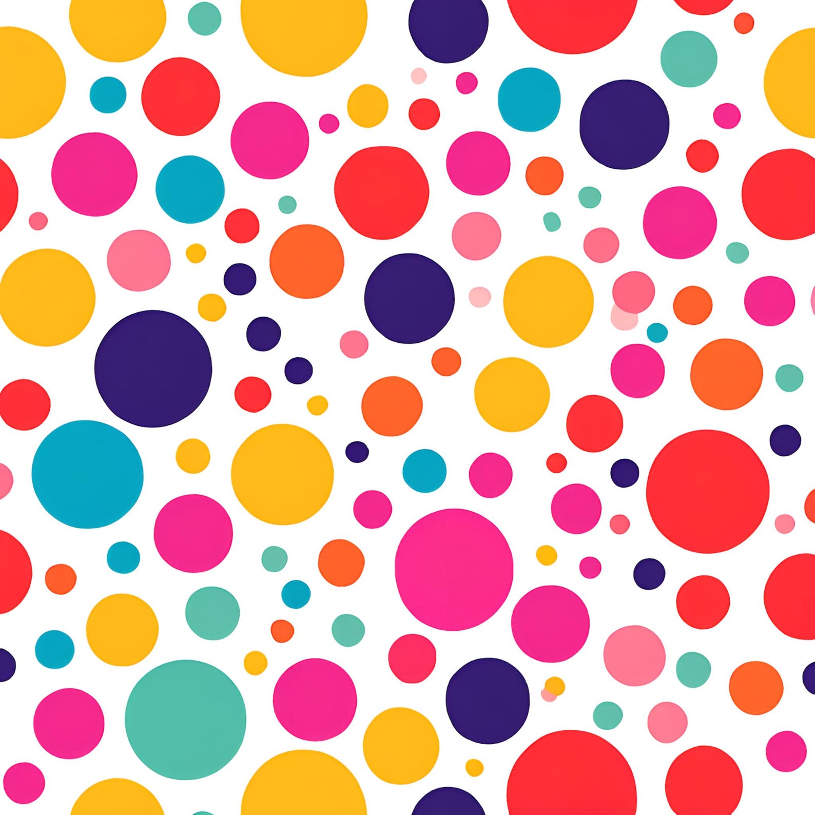 Colorful Polka Dots Pattern PNG - High-resolution Digital Design (2048px) - Etsy