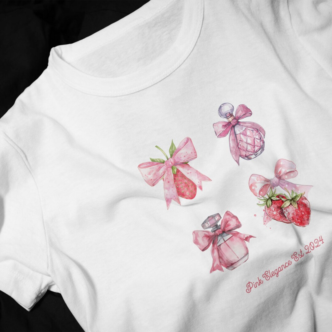 Pink Perfume Coquette Quad SVG PNG Files for Cricut, Sublimation, DTF ...