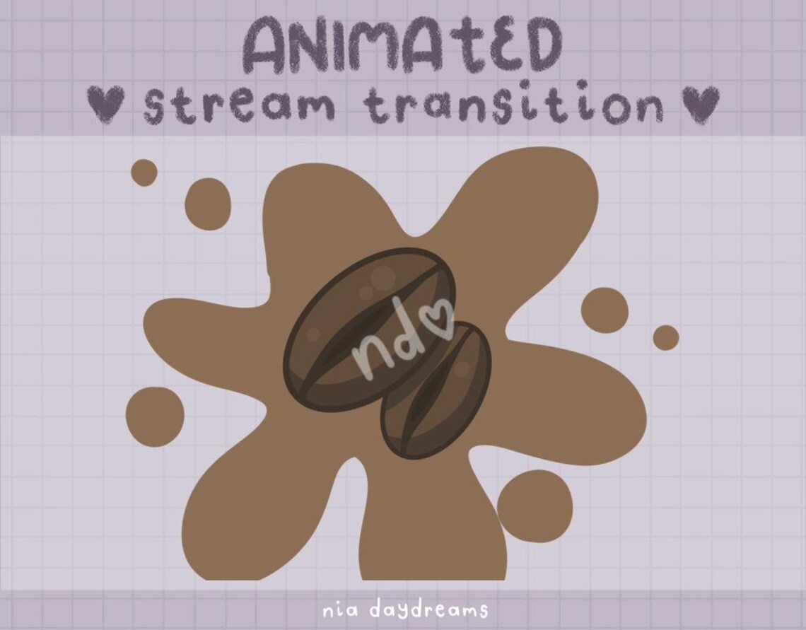 Coffee Bean ANIMATED Stream Transition, Stinger for Twitch or Youtube ...