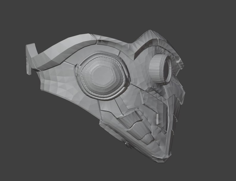 Marvel Rivals Star Lord Default Helmet STL File Game-accurate 3D Model ...