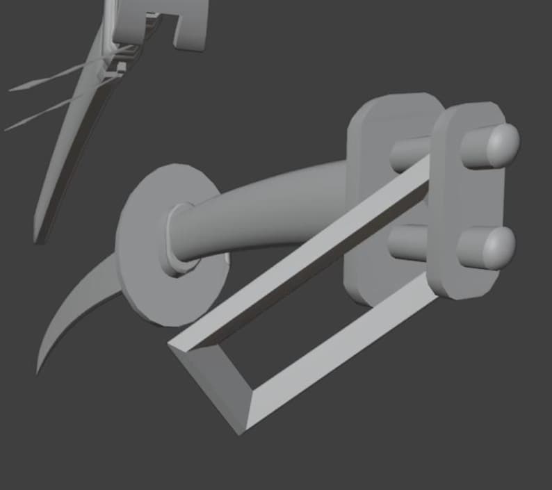 ZZZ Hoshimi Miyabi "tailless" Sword & Scabbard STL File: Game-accurate ...