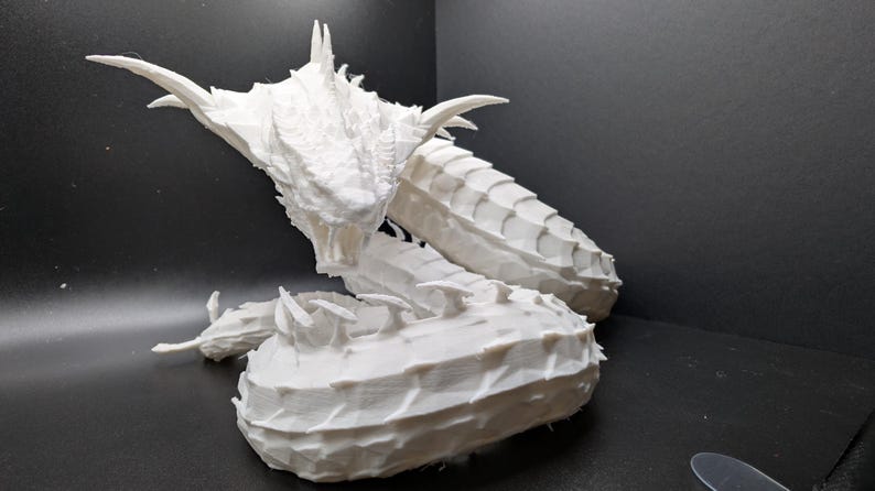 Solo Leveling: 3D Printed Blue Venom-fanged Kasaka Statue for DIY ...