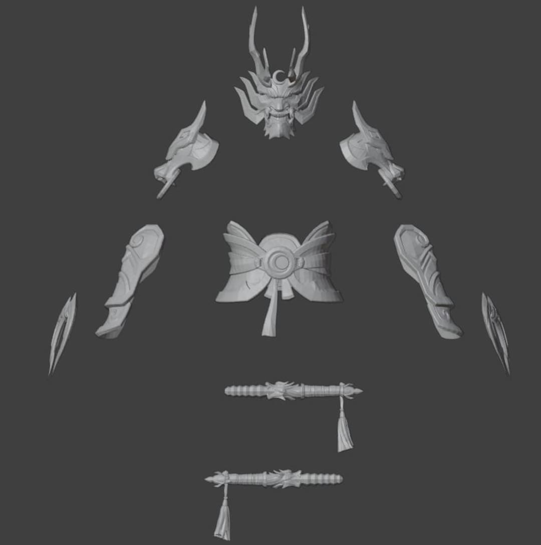 Moon Knight Lunar General Armor STL File: Cosplay 3D Model - Etsy