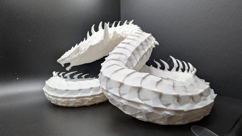 Solo Leveling: 3D Printed Blue Venom-fanged Kasaka Statue for DIY ...