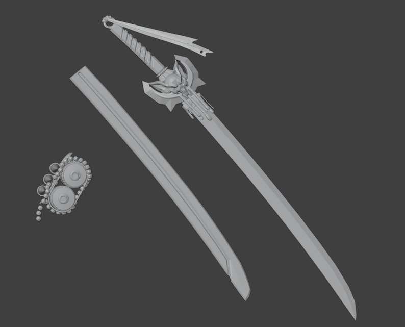 Marvel Rivals | Psylocke | Blood Kuraido Scroll, Sword, and Sheath STL ...