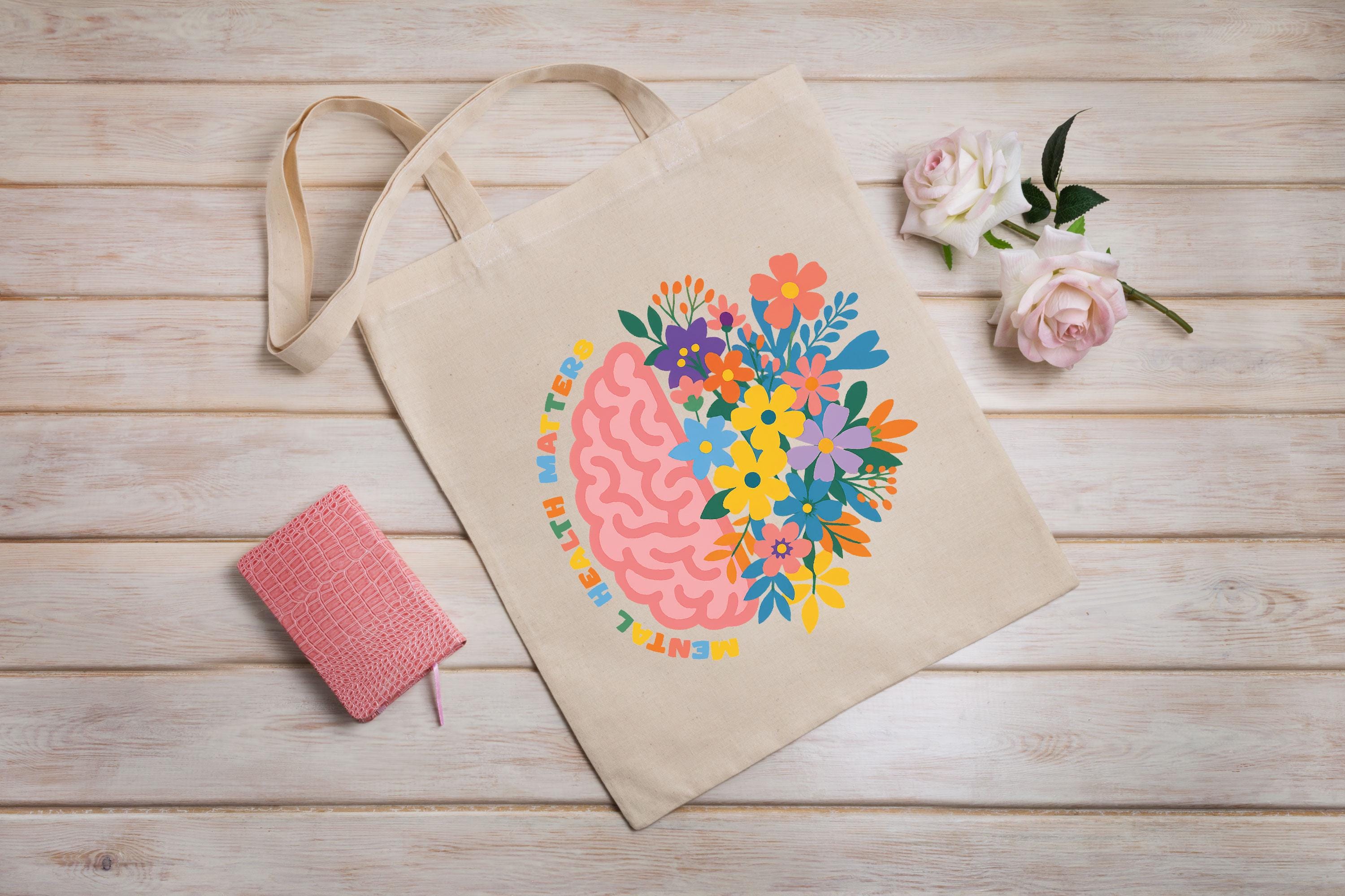Mental Health Tote Bag for Mental Health Awareness, Mental Awareness ...