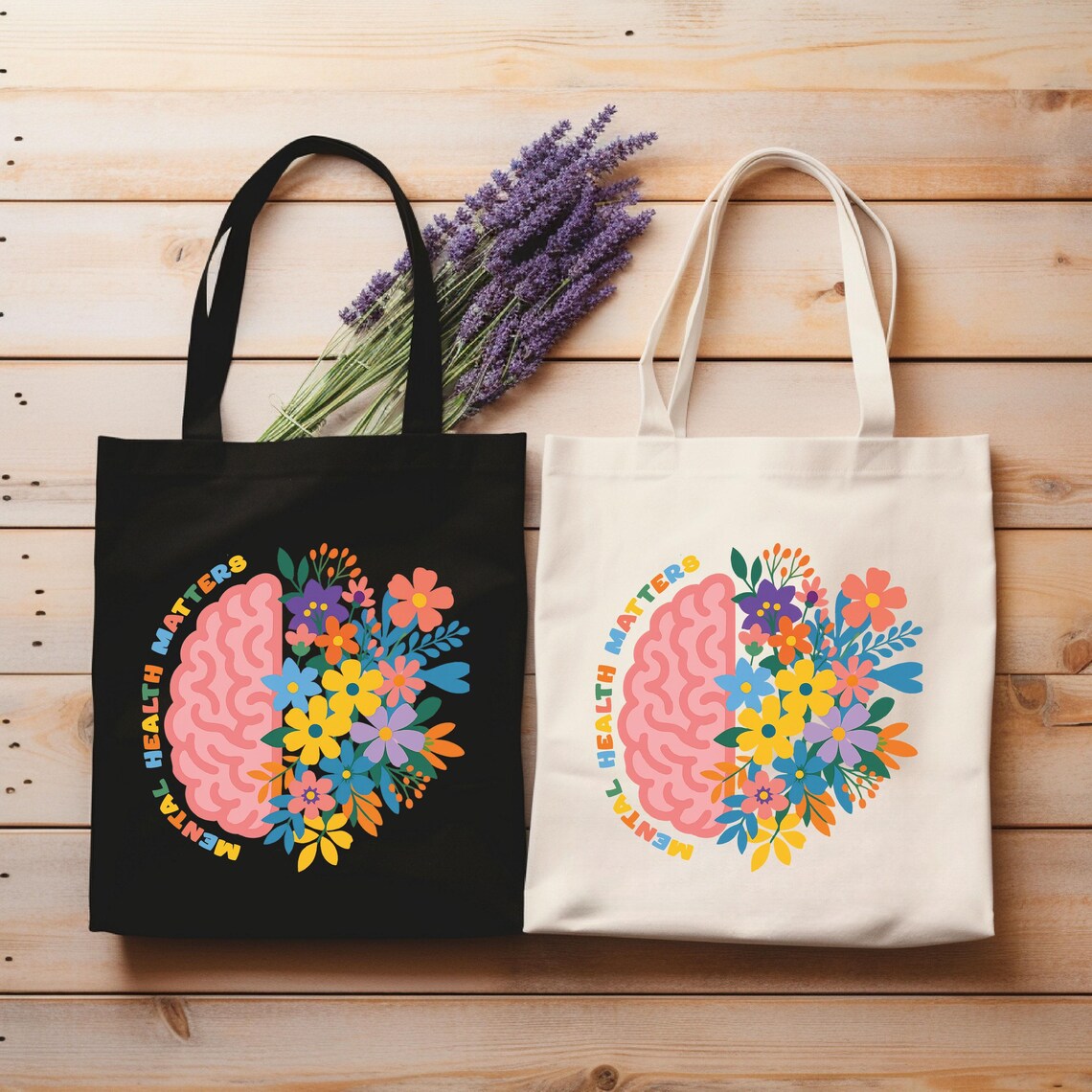 Mental Health Tote Bag for Mental Health Awareness, Mental Awareness ...