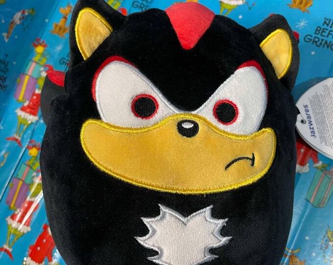 New 7" Inch Shadow Original Squishmallow Plush From Sonic the Hedgehog ...