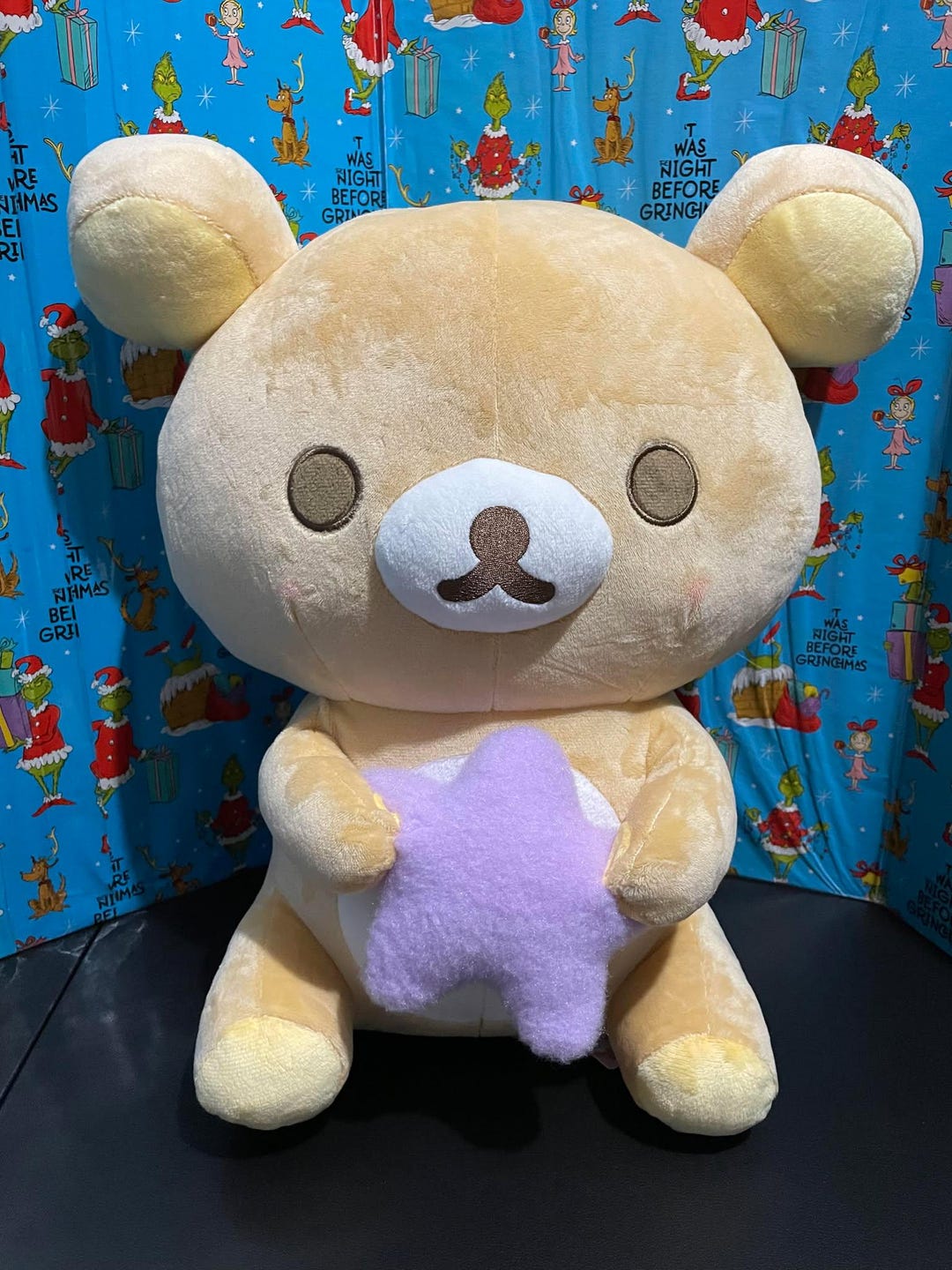 New 16" Inch Rilakkuma With Purple Star Plush - Etsy
