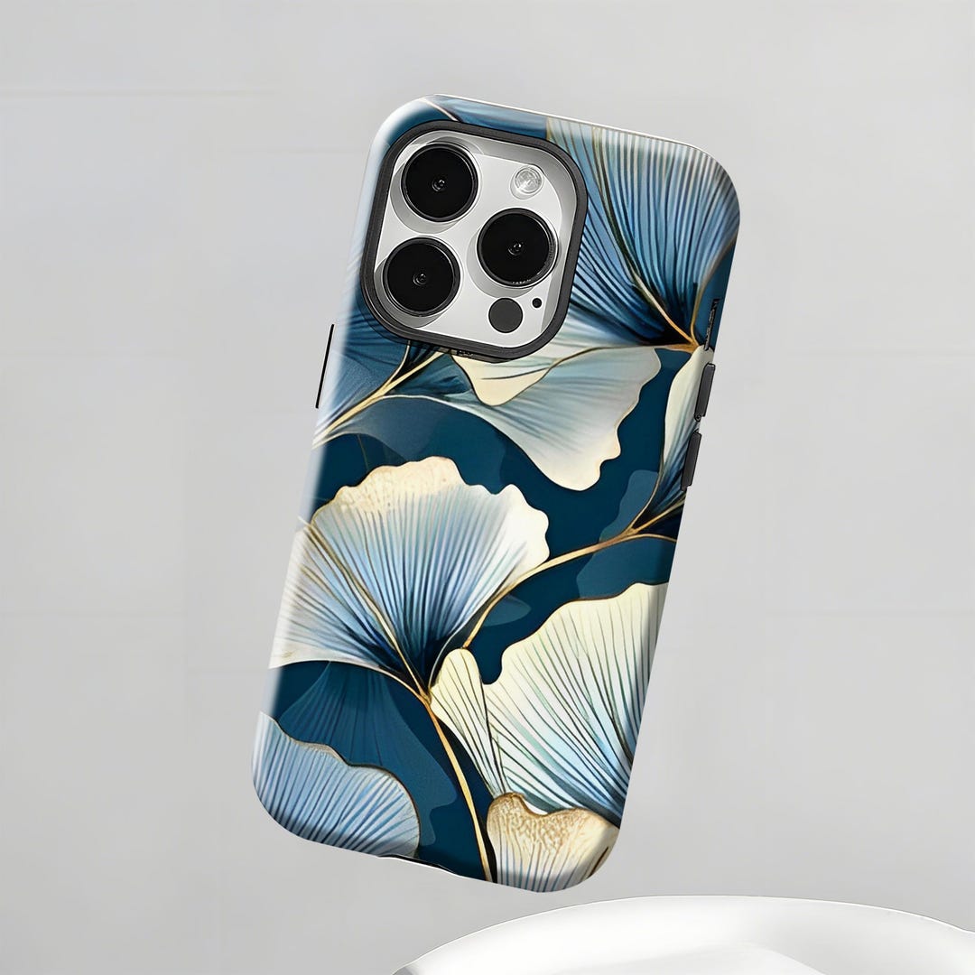 Ginkgo Leaf Plant Phone Case Watercolor for iPhone 17 16 15 14 13 12 ...