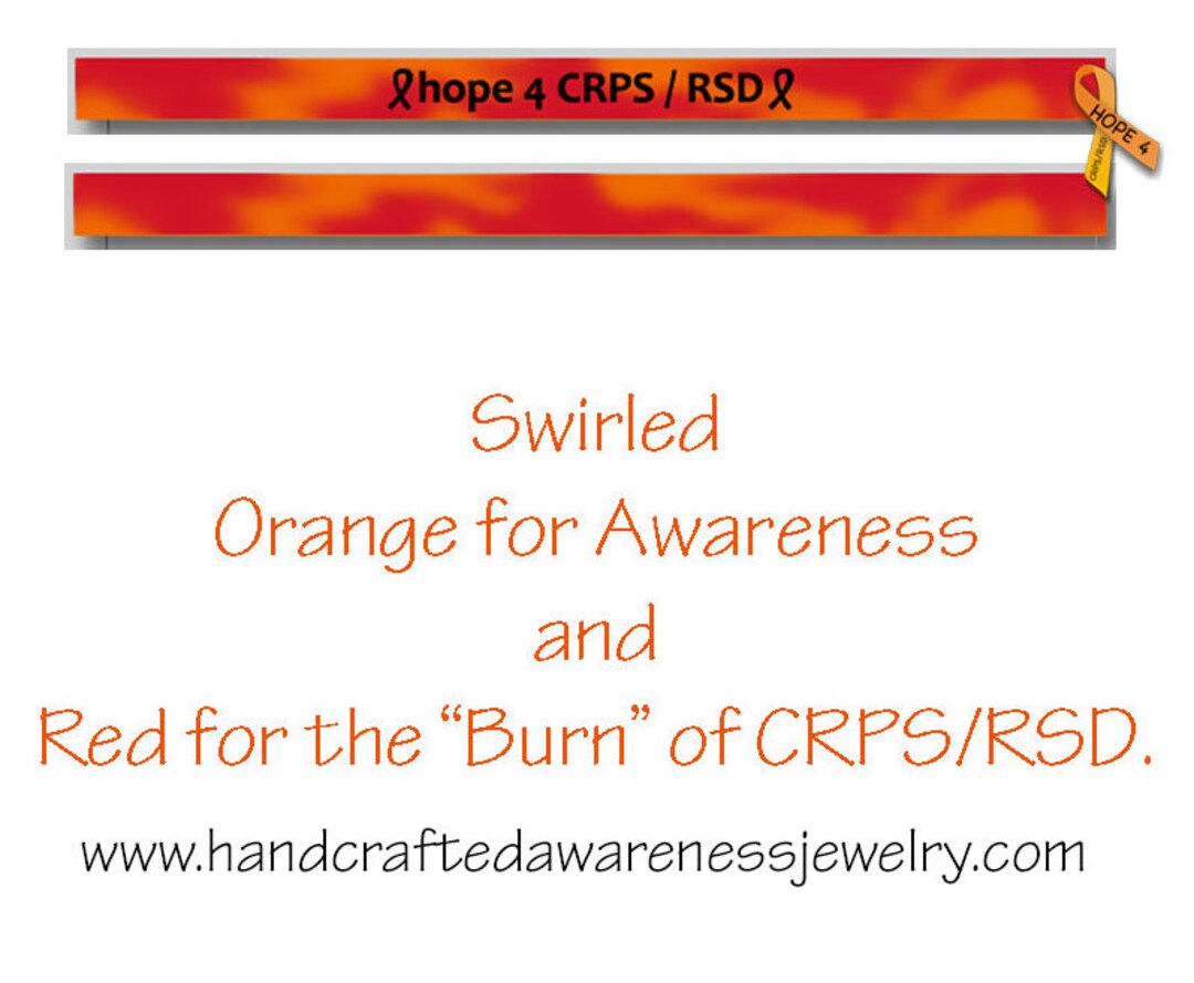 8 CRPS Awareness RSD Awareness Orange Ribbon - Etsy Australia