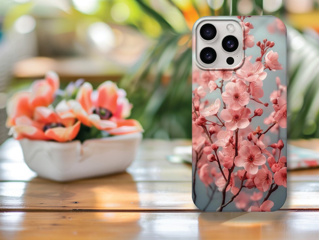 Pink Cherry Blossom Phone Case|sakura Phone Case|slim Case - Etsy