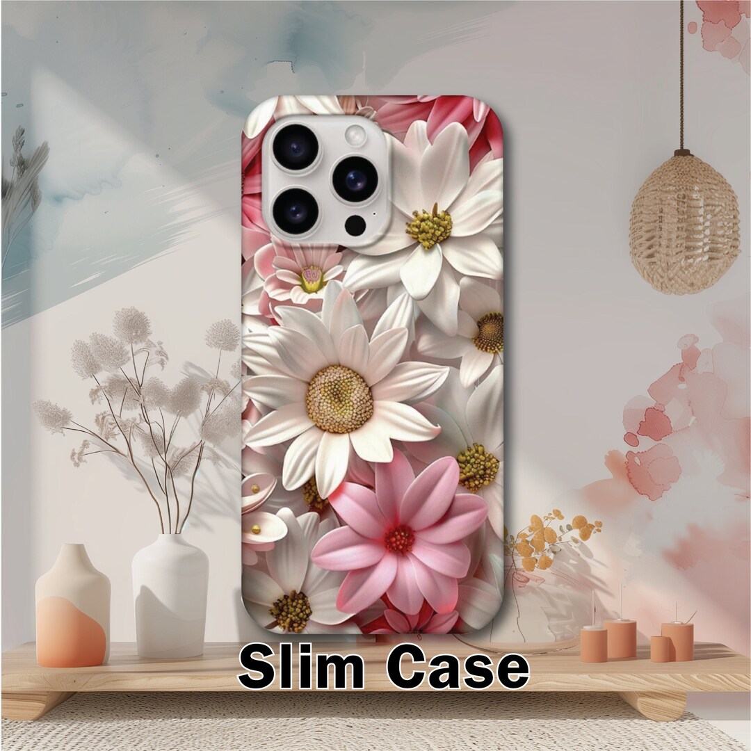 Stunning Realistic Pink and White Flower Phone Case|slim Case - Etsy