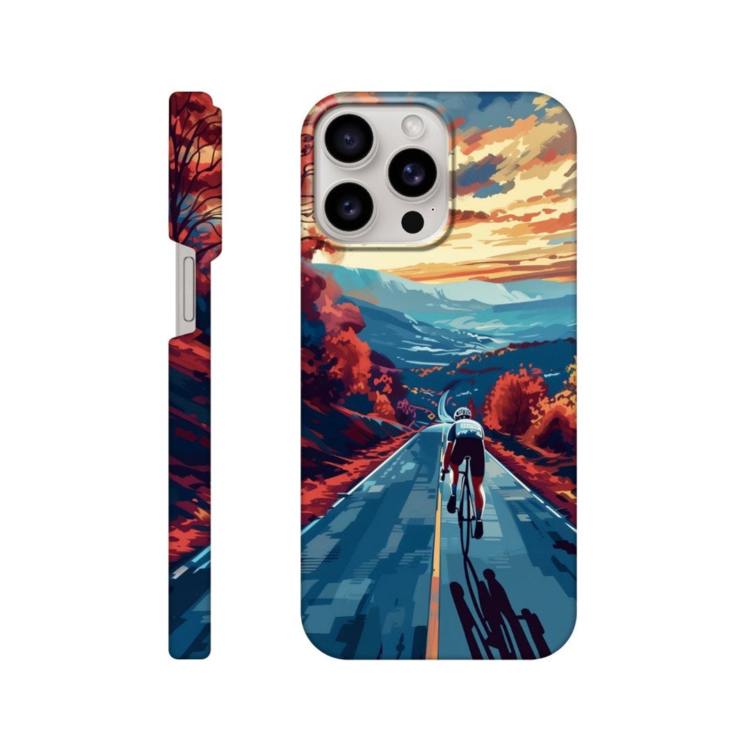 Male Cyclist|cycling|road Bike|phone Case|slim Case - Etsy