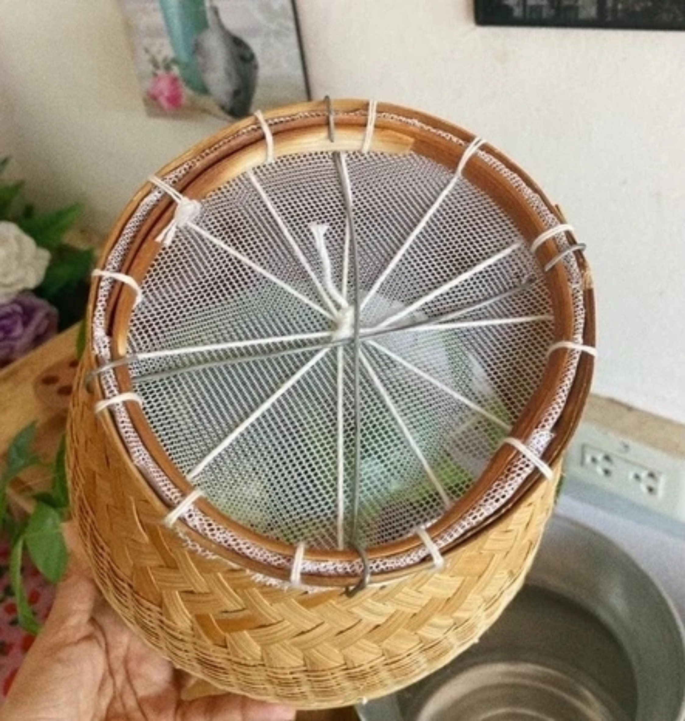 Authentic Southeast Asian Bamboo and Aluminum Sticky Rice Steamer Set 5 ...