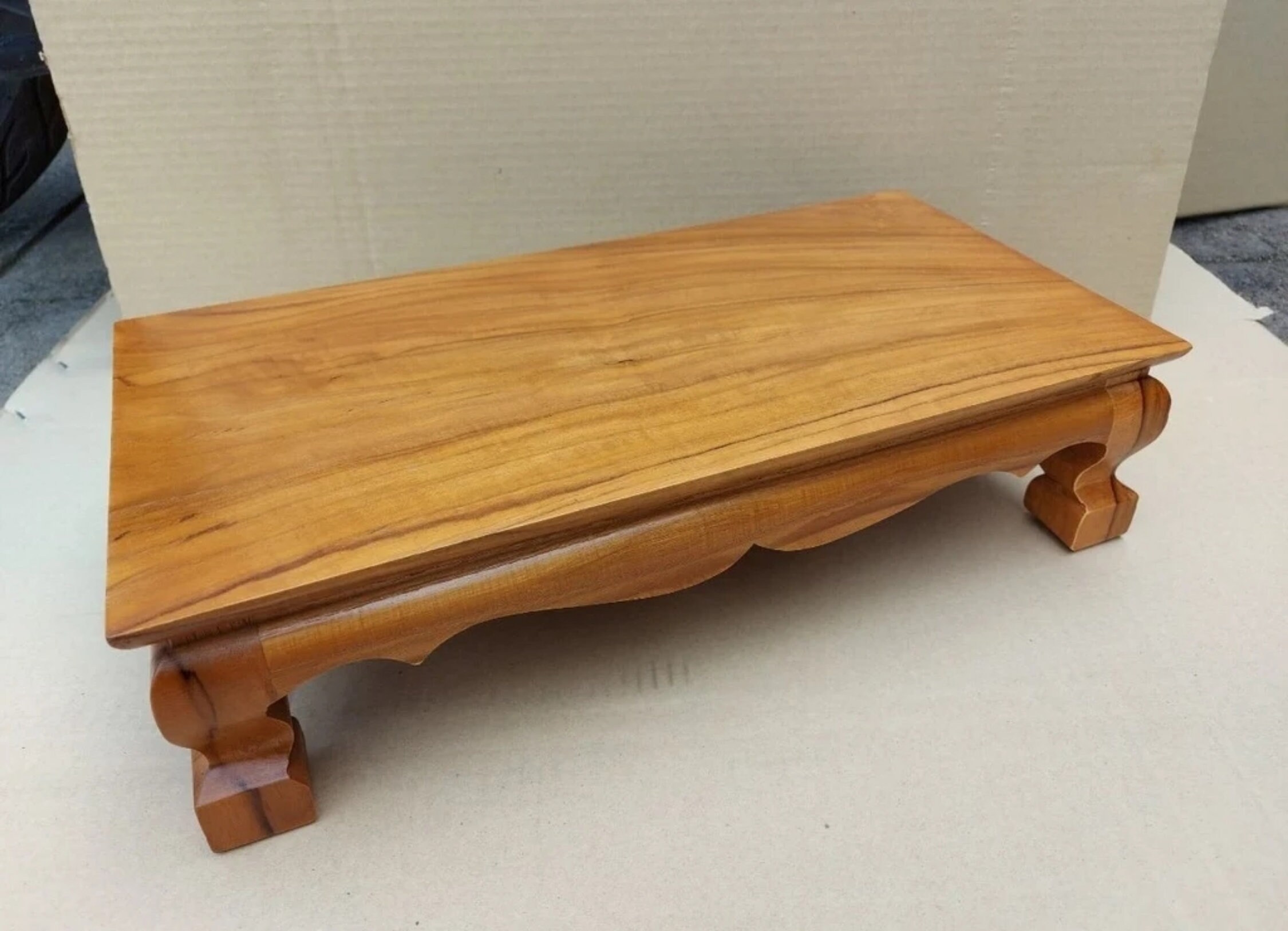 Handcrafted Teak Wood Altar Table for Buddha Statue Serenity in Every ...